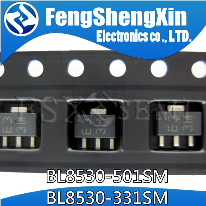 10PCS BL8530 331SM BL8530 501SM SOT 89 E5 E33 BL8530 501 BL8530 331 ...