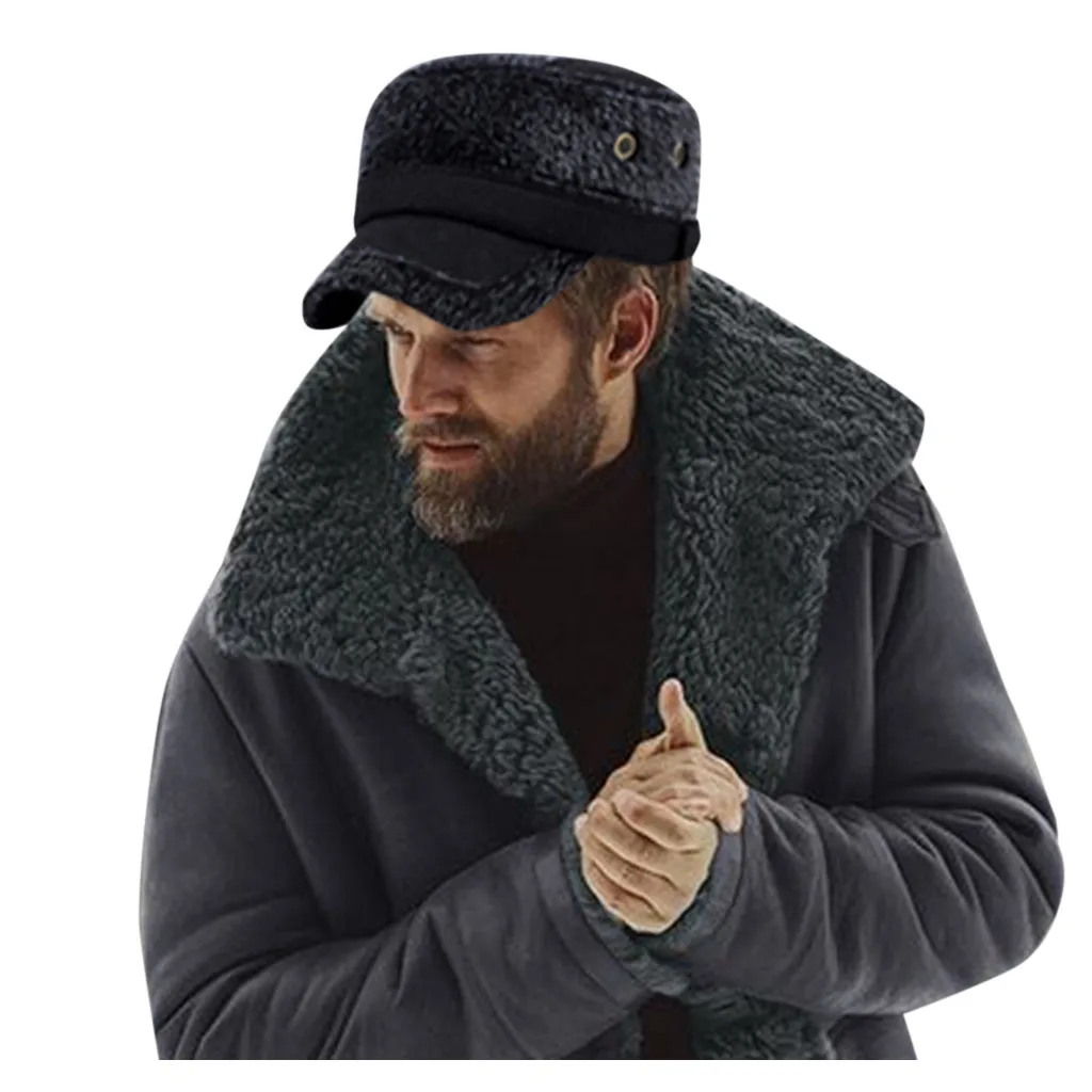 Fashion Warm Men windproof Hat Gentleman Style Wool Felt Hat Keep Warm ...