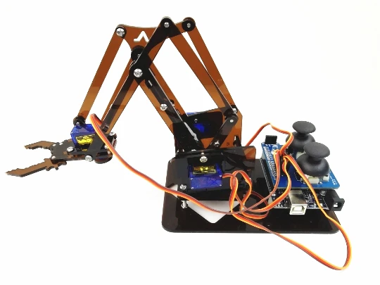 4 DOF Unassembly Acrylic Mechanical Arm Robot Manipulator Claw ...
