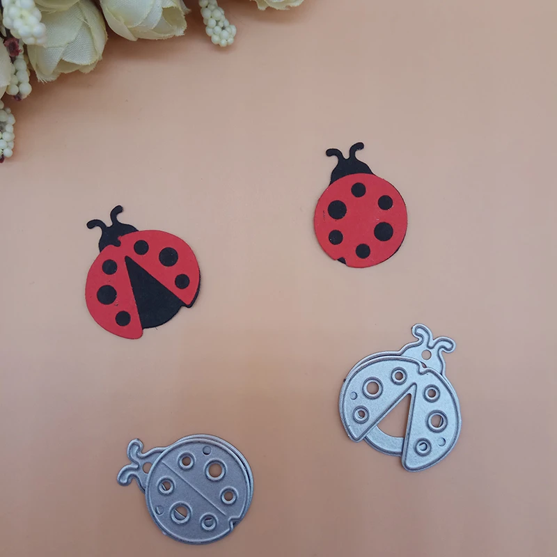 New Cute Ladybugs Metal Cutting Dies Stencil For Diy Scrapbooking Photo ...