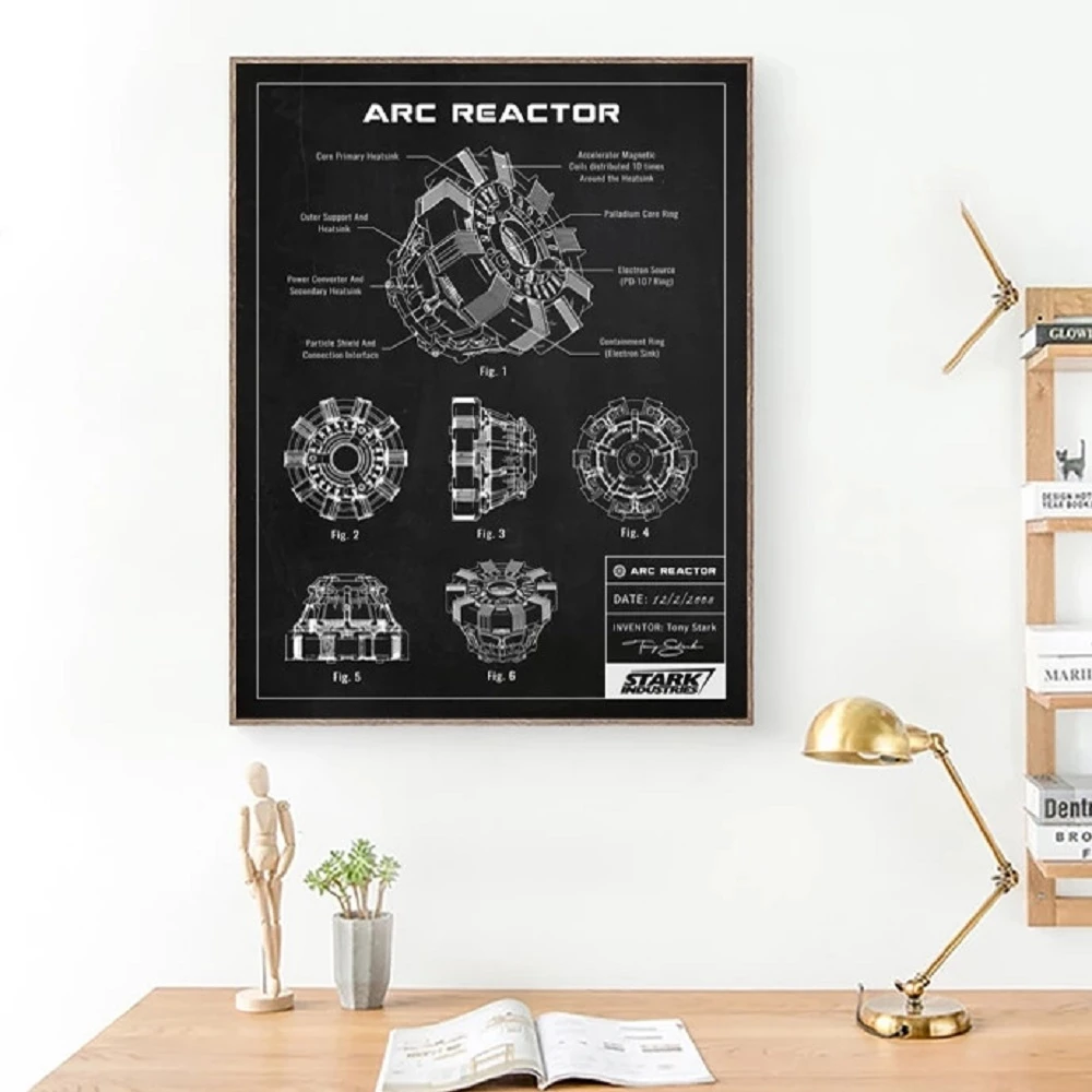 Iron Man 3 Arc Reactor Blueprints