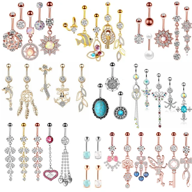 Cute Dangle Belly Button Rings