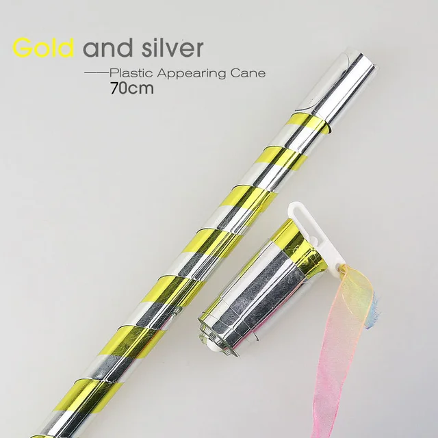 1pc 70cm plastic Appearing Cane steel elastic rod magic tricks wand ...