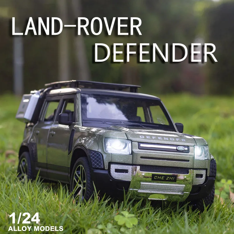 1:24 1:32 Land Rover Defender Modelo Die Cast Liga Do Carro Brinquedos ...