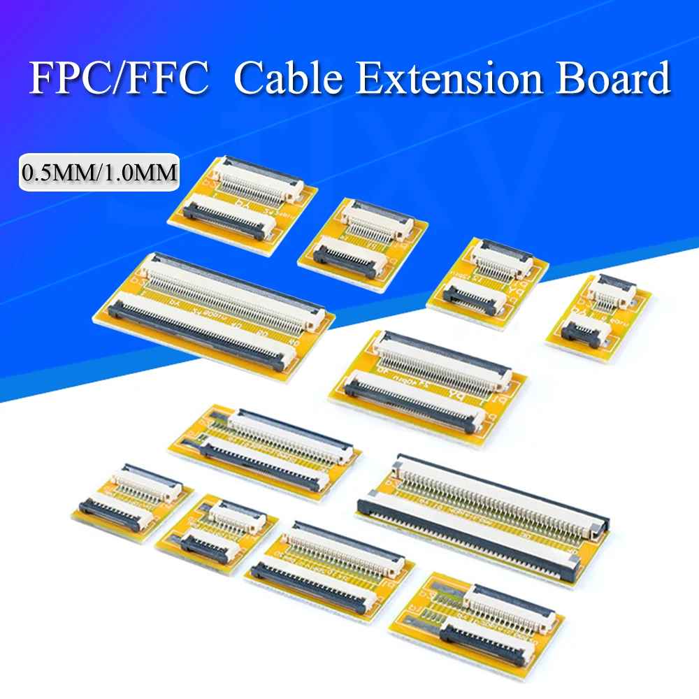 2PCS-FPC-FFC-Flexible-Flat-Cable-Extension-Board-0-5MM-1-0MM-Pitch-6-8 ...
