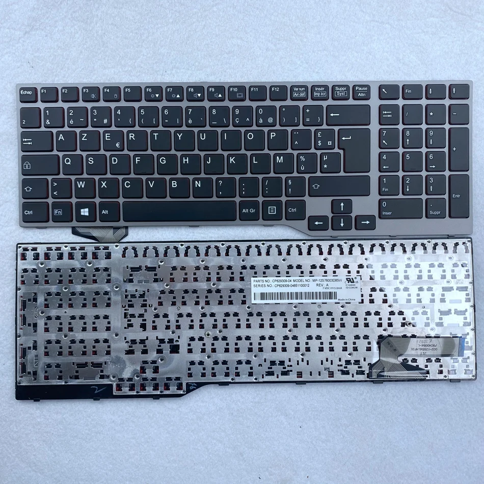 French Azerty Laptop Keyboard For Fujistu E754 Lifebook E753 E756 E554 ...