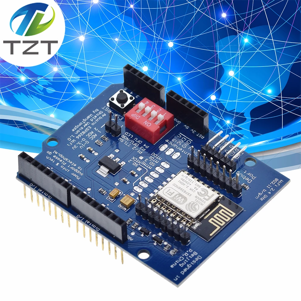 Esp8266 ESP 12E uart wi fi placa de desenvolvimento escudo sem fio para arduino uno r3 circuitos ...