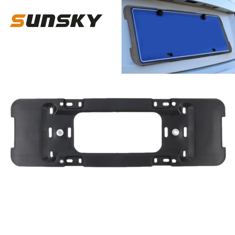 Universal Car License Plate Base Bracket Holder Front Rear Auto License ...