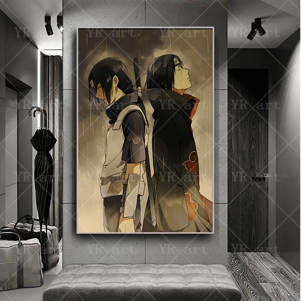 Naruto Canvas Poster Print Picture Uchiha Sasuke Mural Wall Art Prints ...