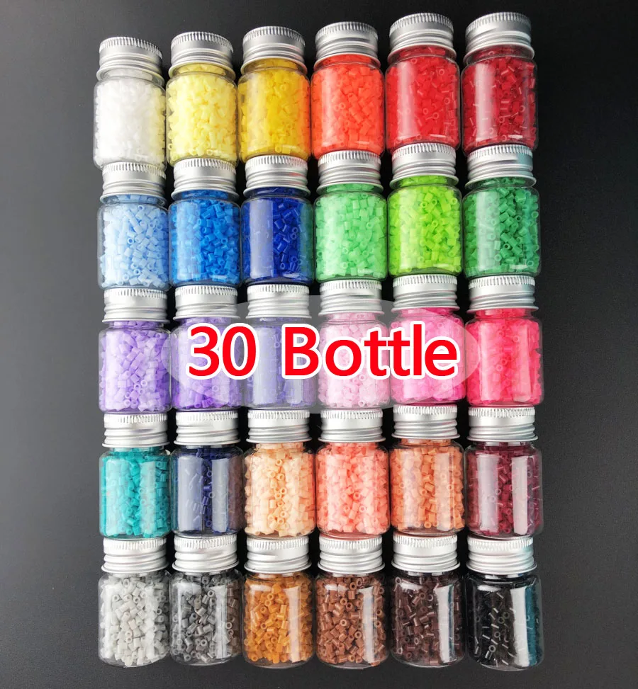 30 Bottle Perler Mini Beads Diy Toy 2.6mm Hama Beads For Children ...