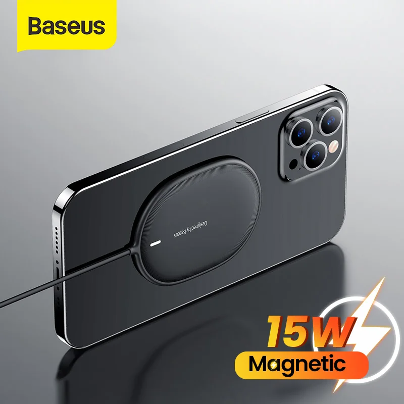 Baseus 15W Qi Magnetic Wireless Charger For iPhone 13 Pro Max Induction ...