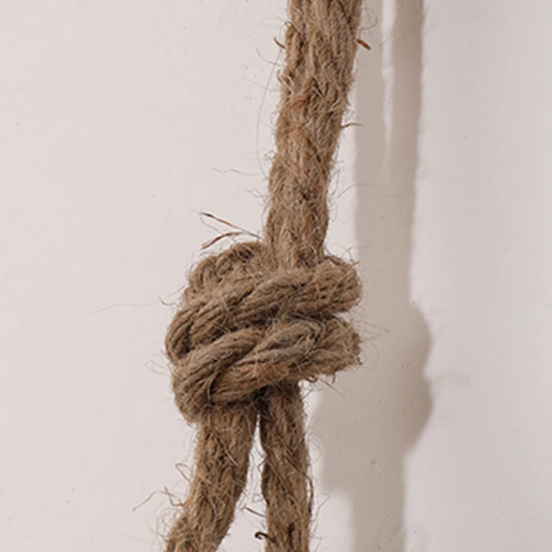 Wooden Hanging Shelf Swing Rope Floating Shelves Jute Rope Wall Display ...