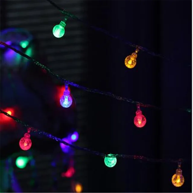 Holiday Light Chain Ball LED String Lighting 10M 20M 220v Lamp Bulb ...