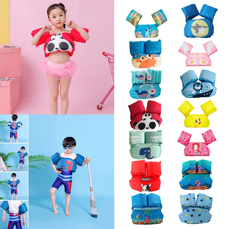 2019 Summer Kids Float Arm Sleeve Life Vest Foam Safety life jacket ...