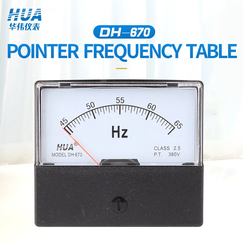 DH 670 AC Frequency table / Hz meter /Herzt meter 45 55Hz 45 65Hz 55 ...