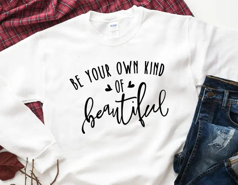 Print Sweatshirts | Kind Beautiful | Female Sweatshirt Print | Women ...