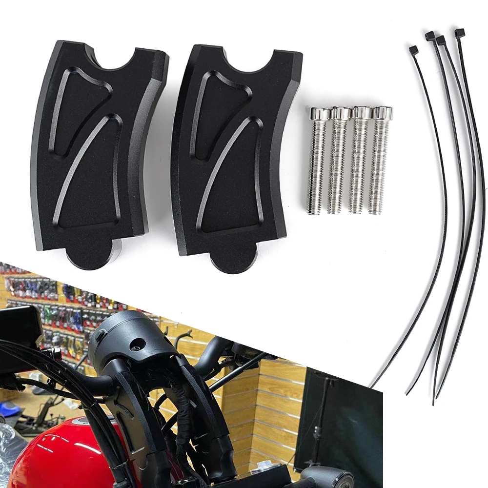 Pair Aluminum Handlebar Risers For Harley Sportster S 1250S