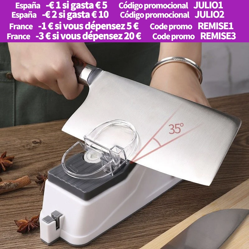 Affûteur de couteaux électrique, Machine d'affûtage de ciseaux en acier, pierres à aiguiser ...