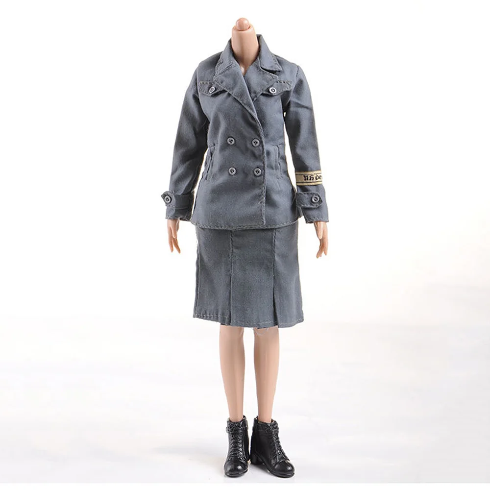 1/6 Scale WWII German Female Soldier Uniform Clothes Accessories Model ...
