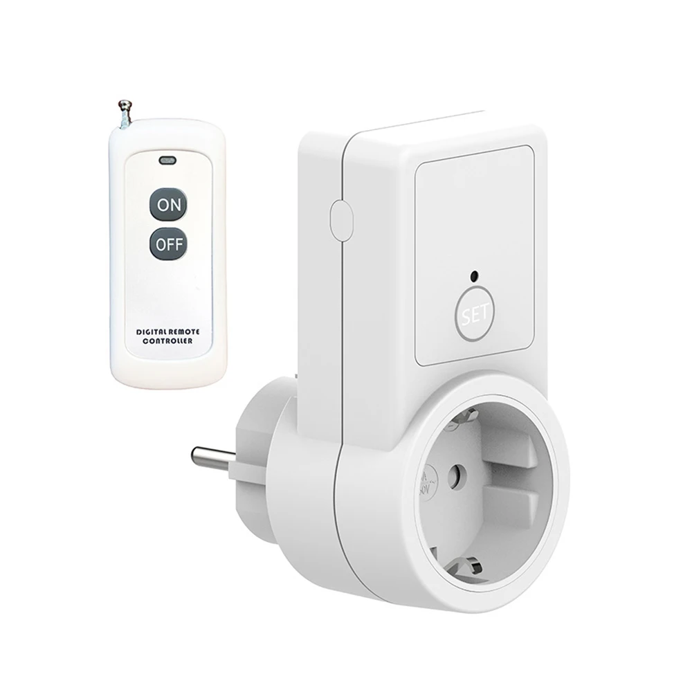 433mhz Wireless Remote Control Switch Electric Socket Eu 220v Remote ...