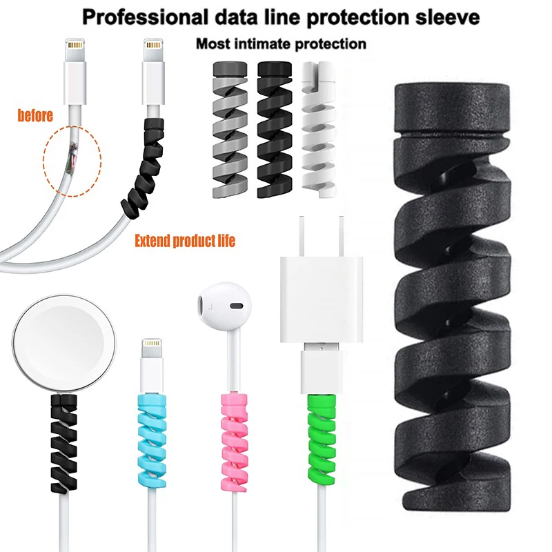 Cable-Protector-Silicone-Bobbin-Winder-Wire-Protector-for-iPhone-USB ...