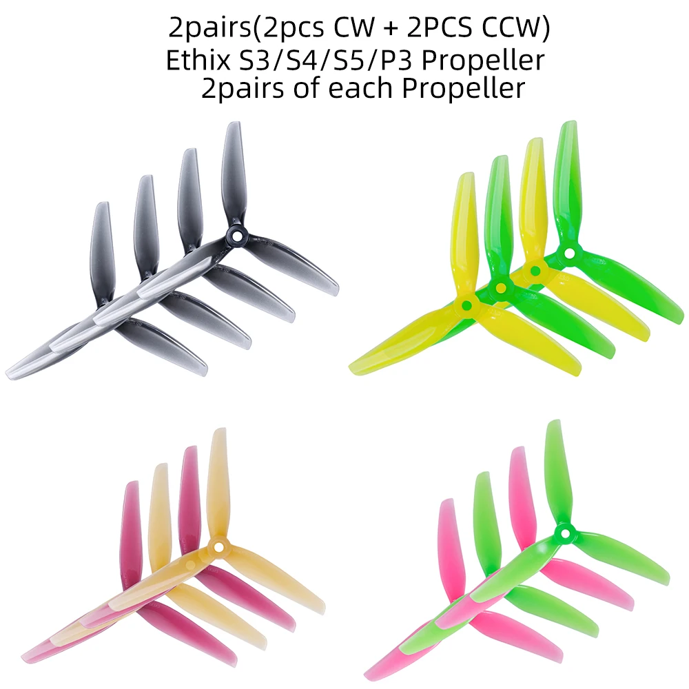 HQprop-Ethix-Series-Propeller-S3-S4-S5-P3-5inch-Props-Mixed-5031-5040 ...