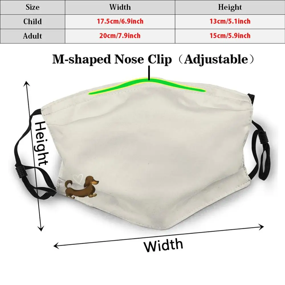 Mask Dachshund Chocolate Long Hair Sausage Dog Sausage Dog Dachshund ...