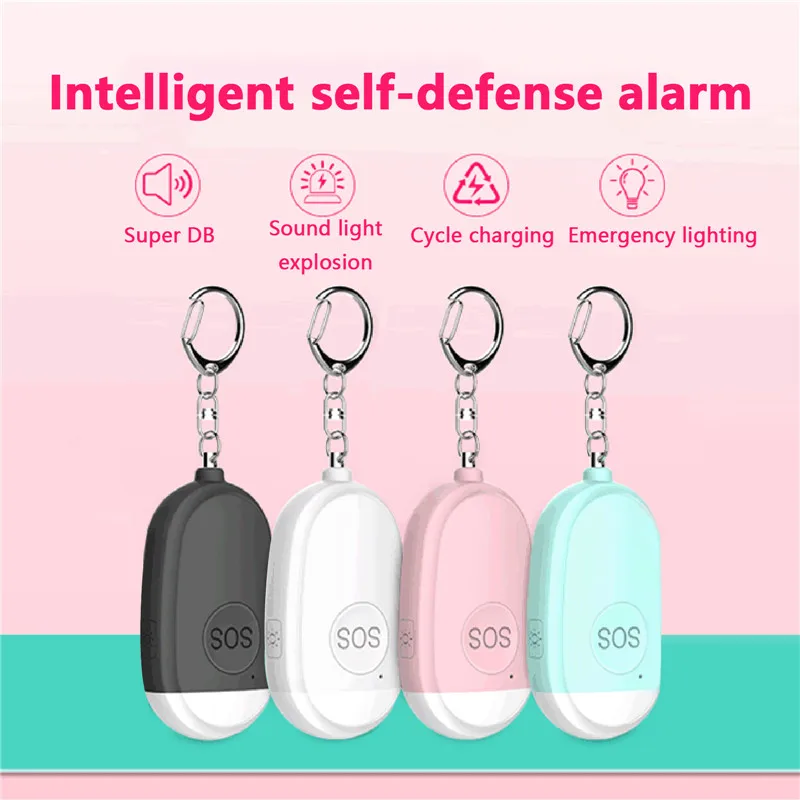 Anti-Rape Self Defense Device Alarm Extreme Loud 130dB Alert Keychain ...