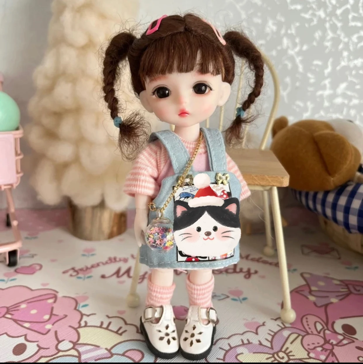 1-8-BJD-Dolls-Cute-Makeup-Joints-Princess-Mini-16CM-BJD-Doll-Full-Set ...