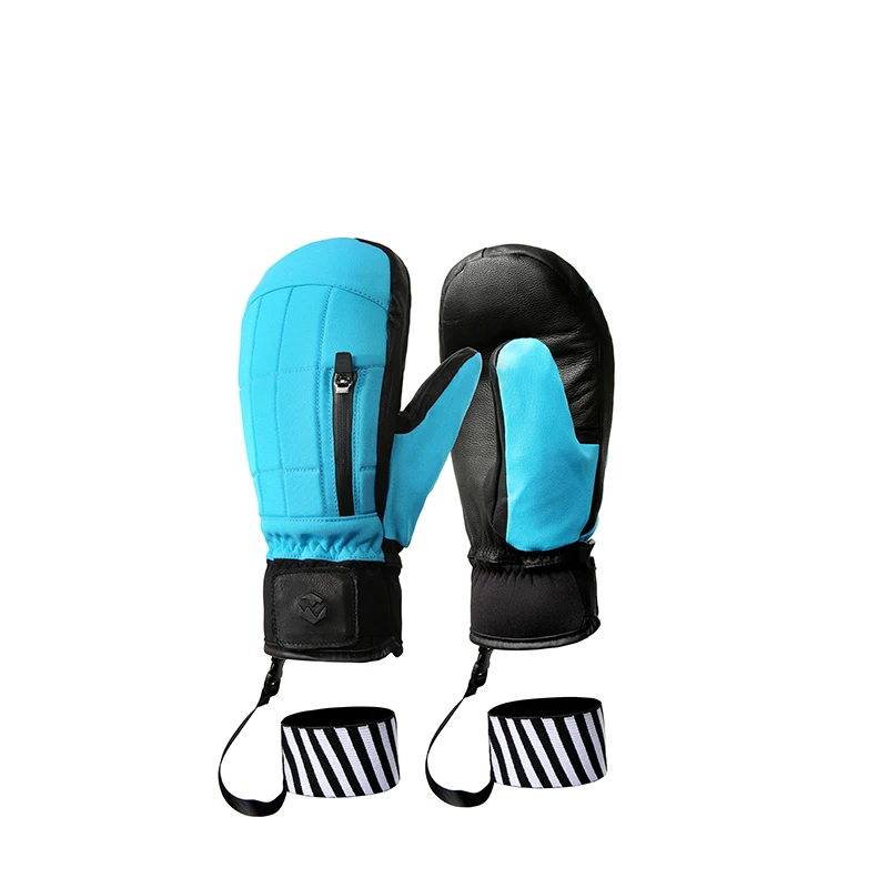 Ski Gloves Snowmobile Winter Gloves Fleece Warm Snowboard Mittens With ...
