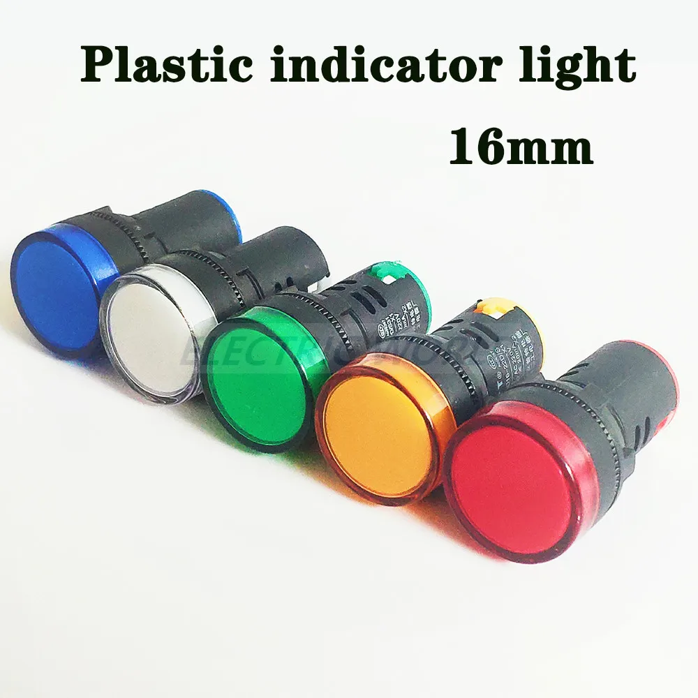 LED Metal Indicator light 16mm waterproof Signal lamp power light DC12V ...