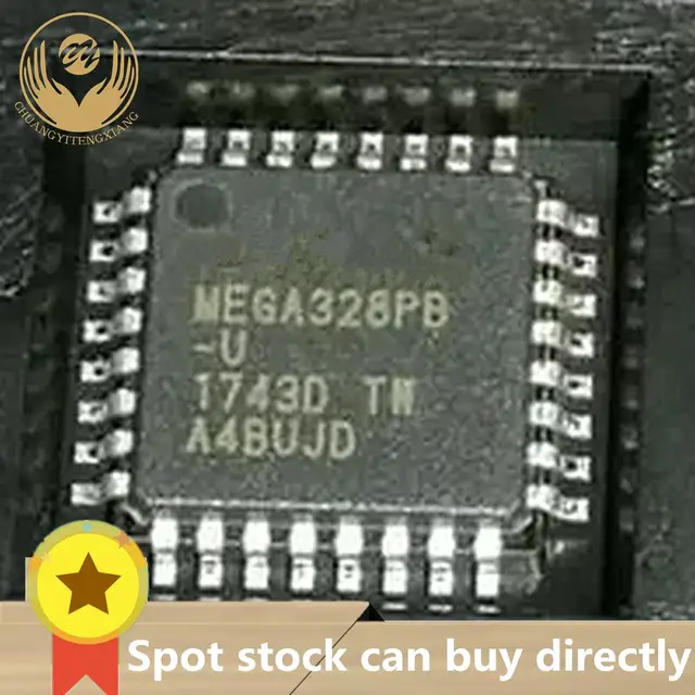 Új Eredeti 1Pcs Atega328P-Au Qfp-32 Atmega328-Au Tqfp Atmega328P Mega328-Au Smd És Ic Raktáron ...