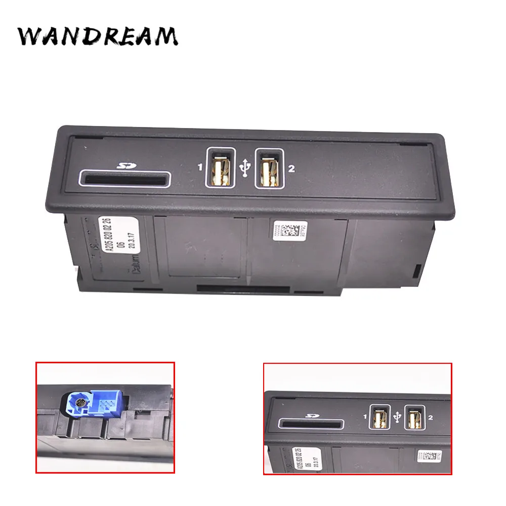 X1PCS A2058200226 USB interface USB plug SD Card Reader For Mercedes ...