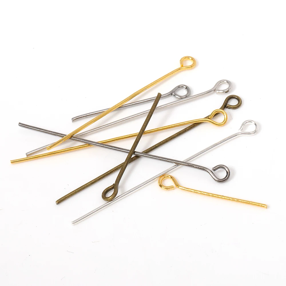 200pcs-Eye-Pins-for-Jewelry-Making-18-40mm-Metal-Eye-Head-Pins-Needles ...