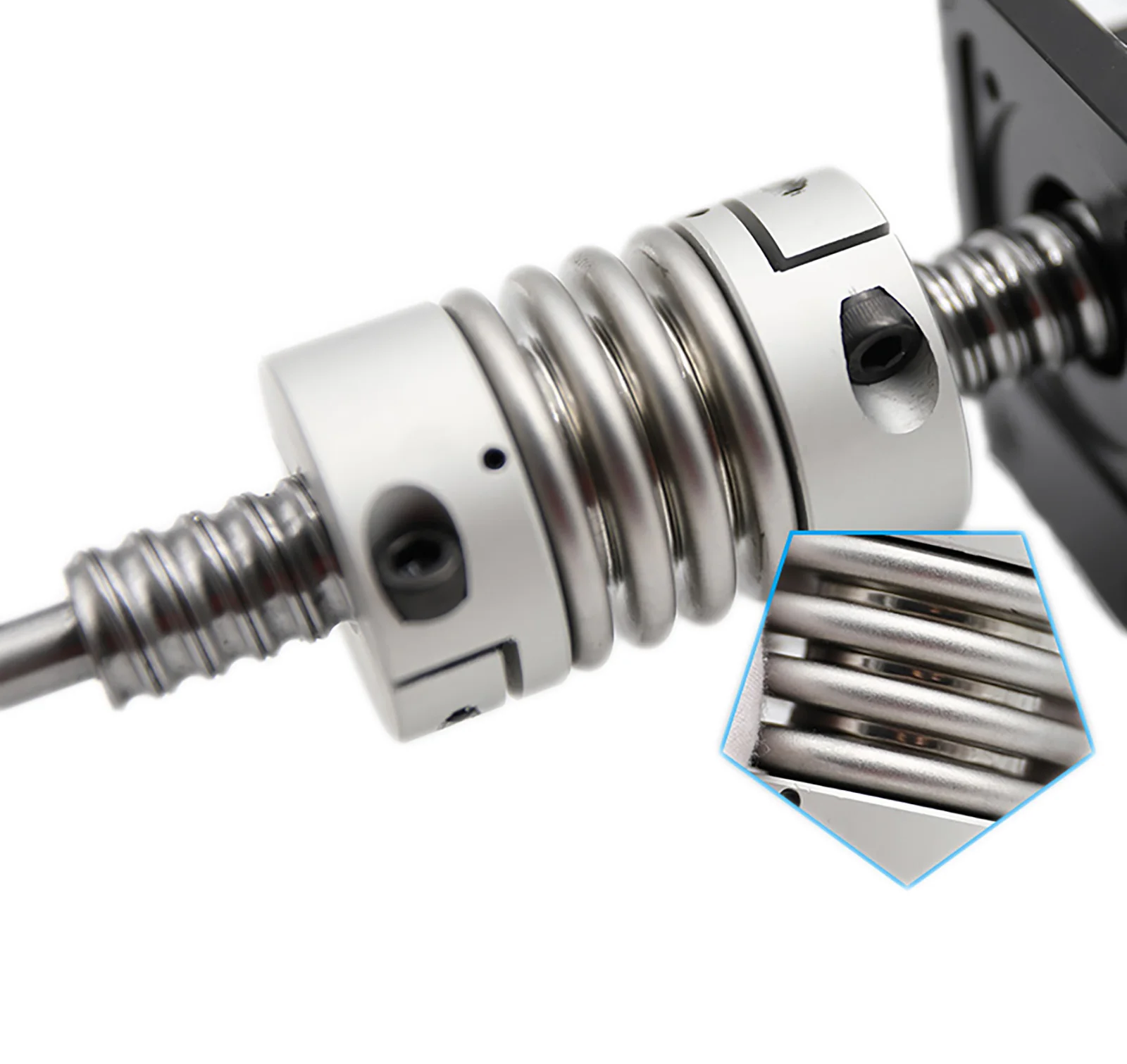 Bellows-coupling-CPB-high-torque-spring-screw-CNC-lathe-stepping-servo ...