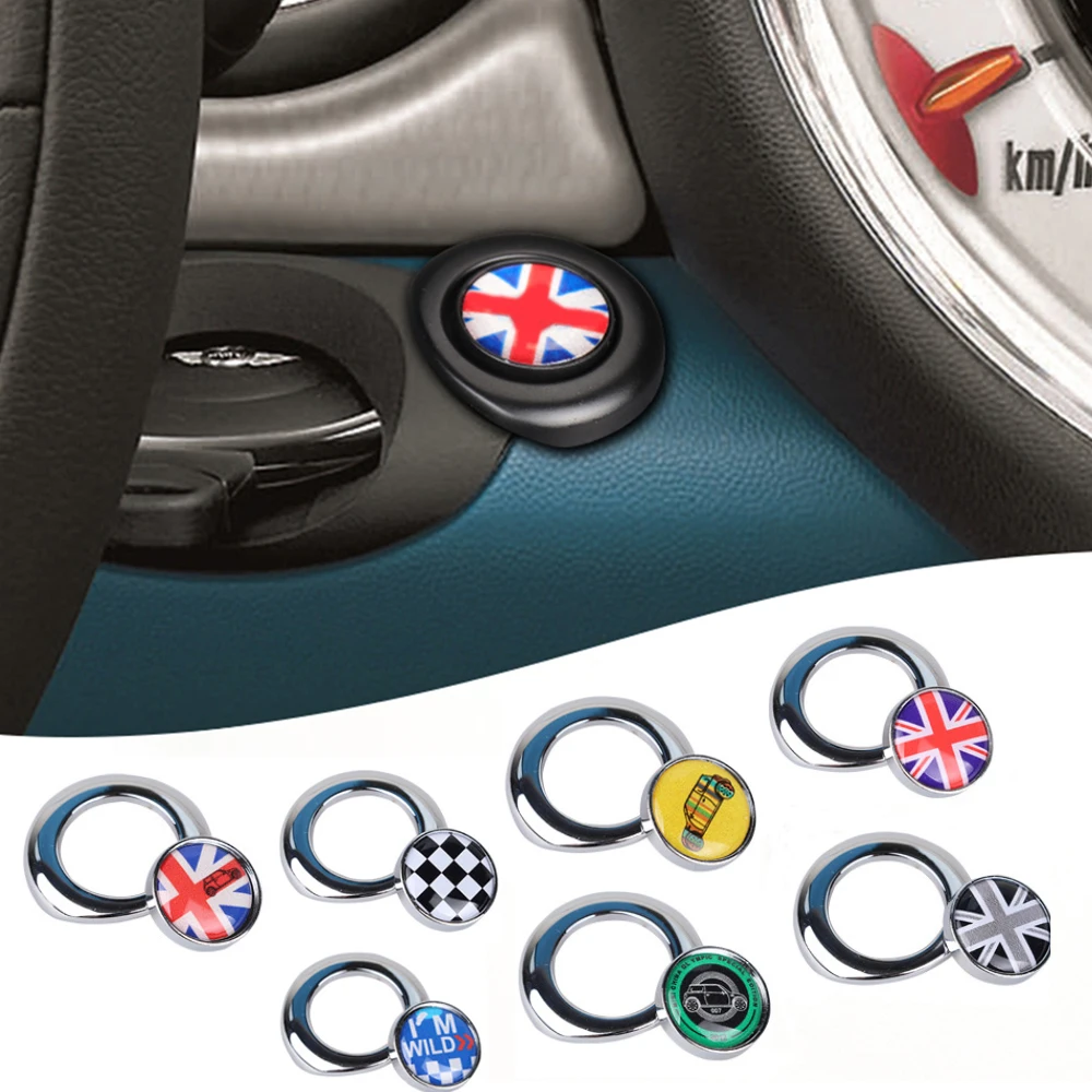 For-MINI-Cooper-Engine-Start-Stop-Button-Cover-Interior-Car-Accessories ...