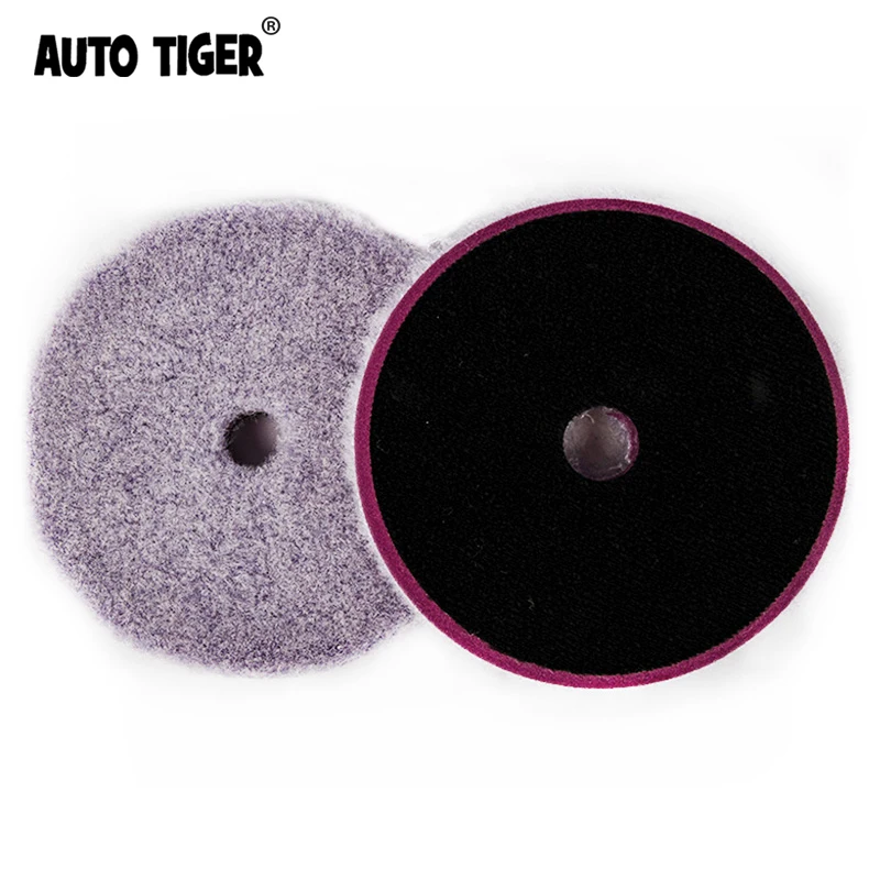 AUTO-TIGER-5-6-Inch-Purple-Short-Hair-Pure-Wool-Medium-Car-Polishing ...