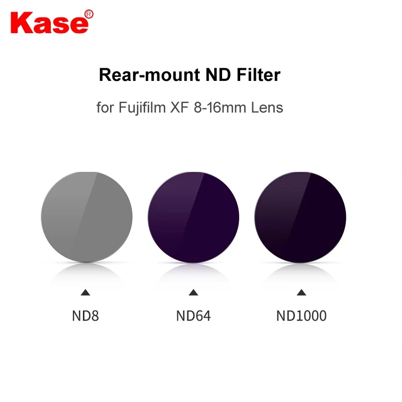 Kase 후면 마운트 렌즈 중립 밀도 ND 필터, ND8, ND64, ND1000, 후지필름 XF 8 16mm f/2.8 R LM WR용|카메라 필터| - AliExpress