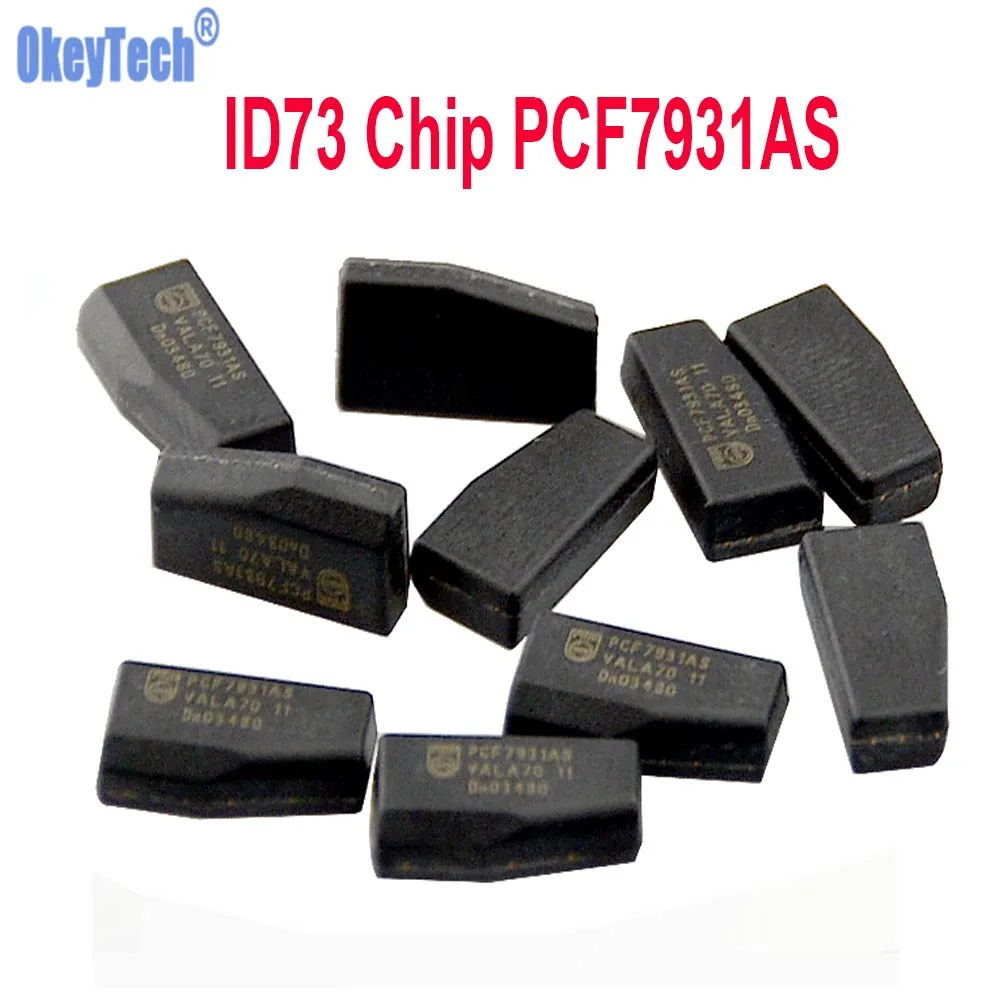 Okeytech 1/3/5pcs Original Car Key Chip Id73 Pcf7931as Transponder Chip ...