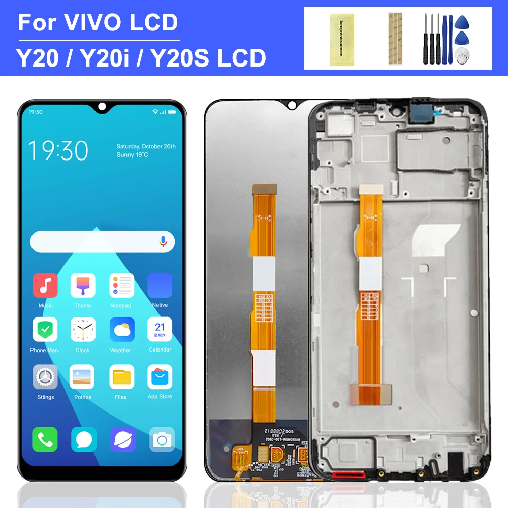 6-51-Black-NEW-For-Vivo-Y20-V2029-Y20i-V2027-V2032-LCD-Display-Touch ...