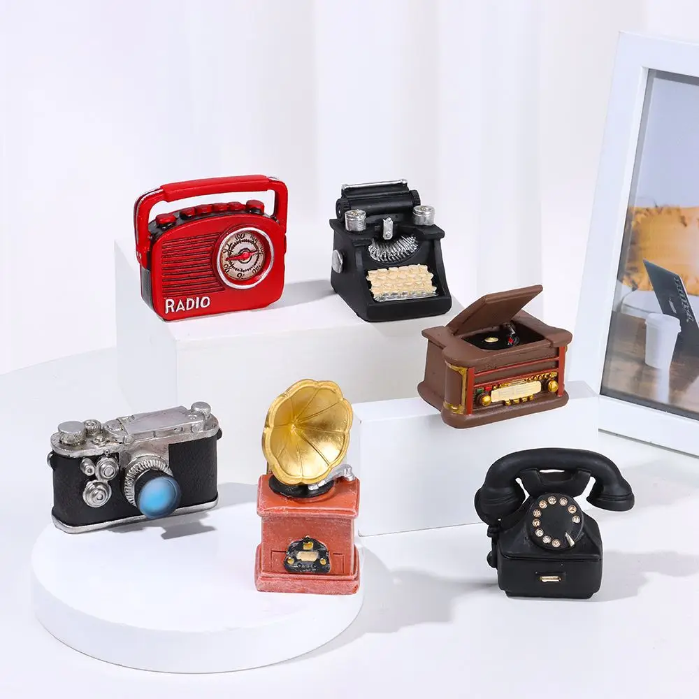 Creative Mini Retro Nostalgic Radio Phonograph Cameras Telephone Model ...