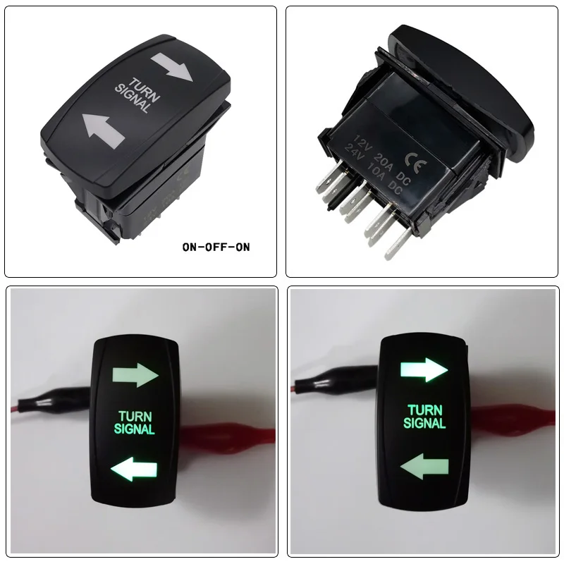 Car-12V-truck-24V-yacht-car-left-and-right-turn-signal-ON-OFF-ON-switch ...