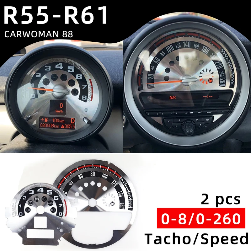 Brand-New-Carbon-Fiber-Material-Tachometer-Speedmeter-Gauge-Sticker-For ...