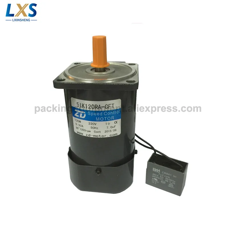 ZD AC Motor 220V 120W 5IK120RA-CFT Induction Motor with Terminal Box