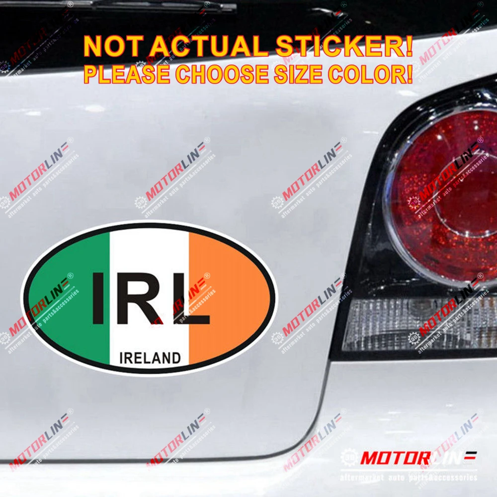 10cm-reflective-Ireland-IRL-Oval-Code-Decal-Sticker-Car-Vinyl-Irish ...