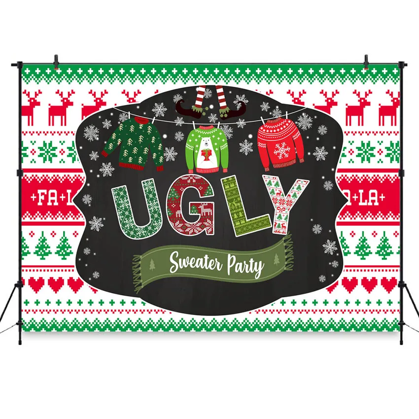 Ugly Christmas Sweater Party Banner
