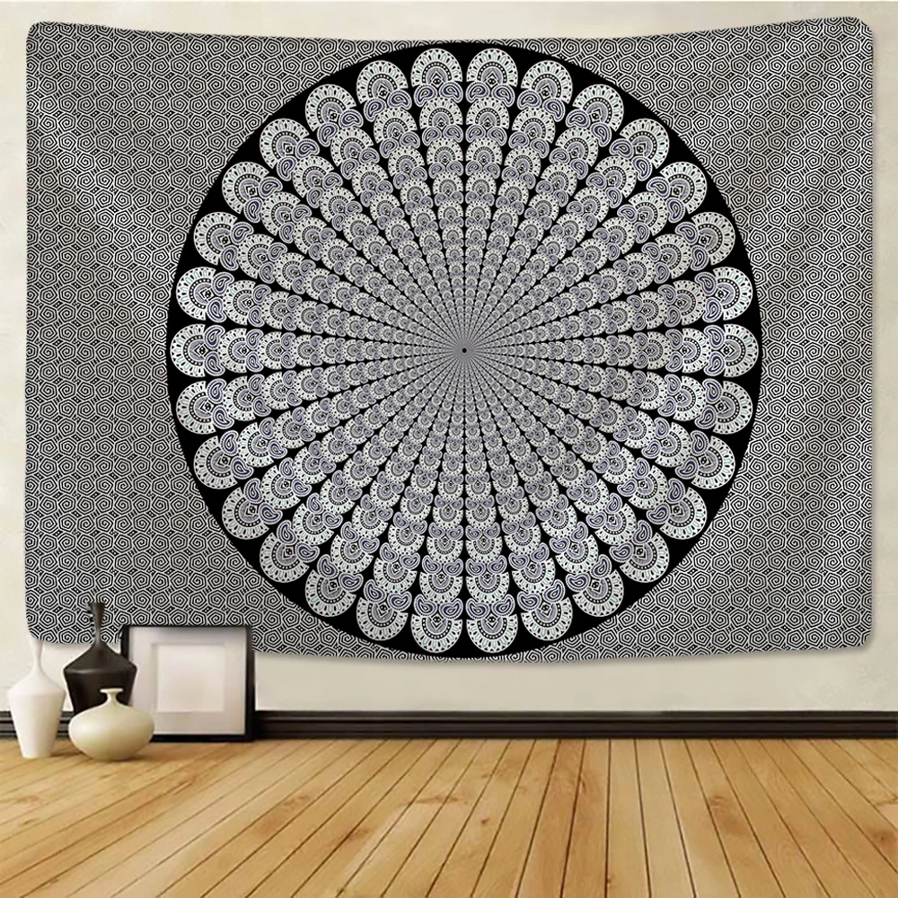 Indian Mandala Sun Moon Tapestry Wall Hanging