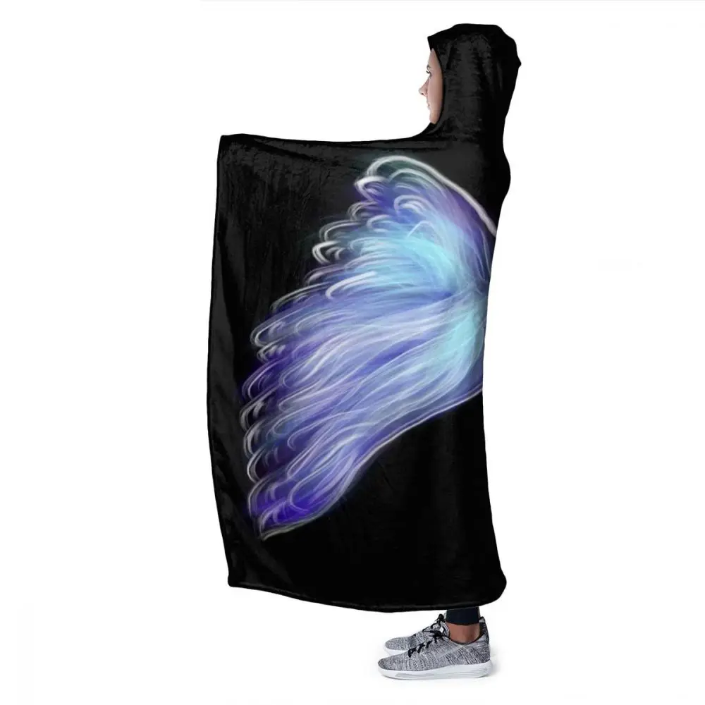 Одеяло с капюшоном «Красавица и Чудовище» из мягкой фланели | AliExpress