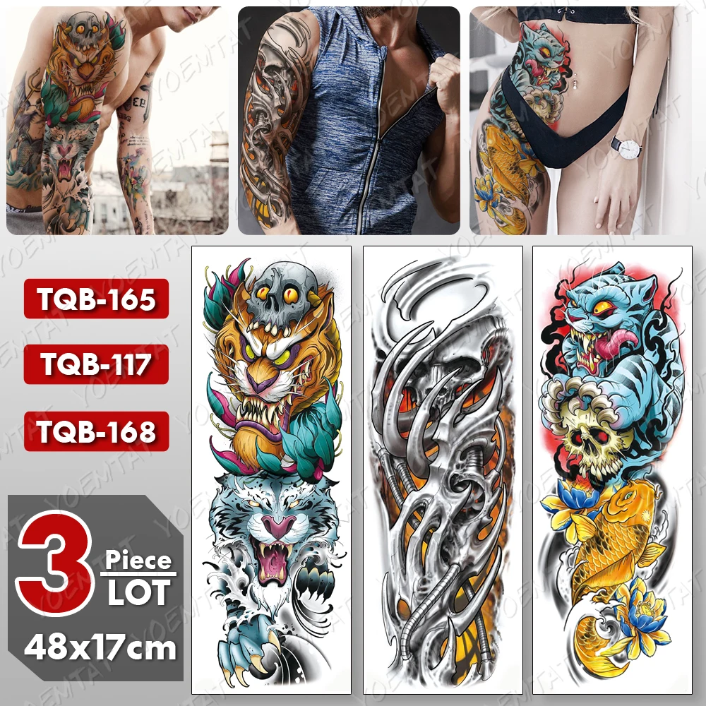 3-teile-los-Gro-e-Arm-Sleeve-Tattoo-Tiger-Lion-Wasserdicht-Tempor-re-T-towierung-Aufkleber.jpg