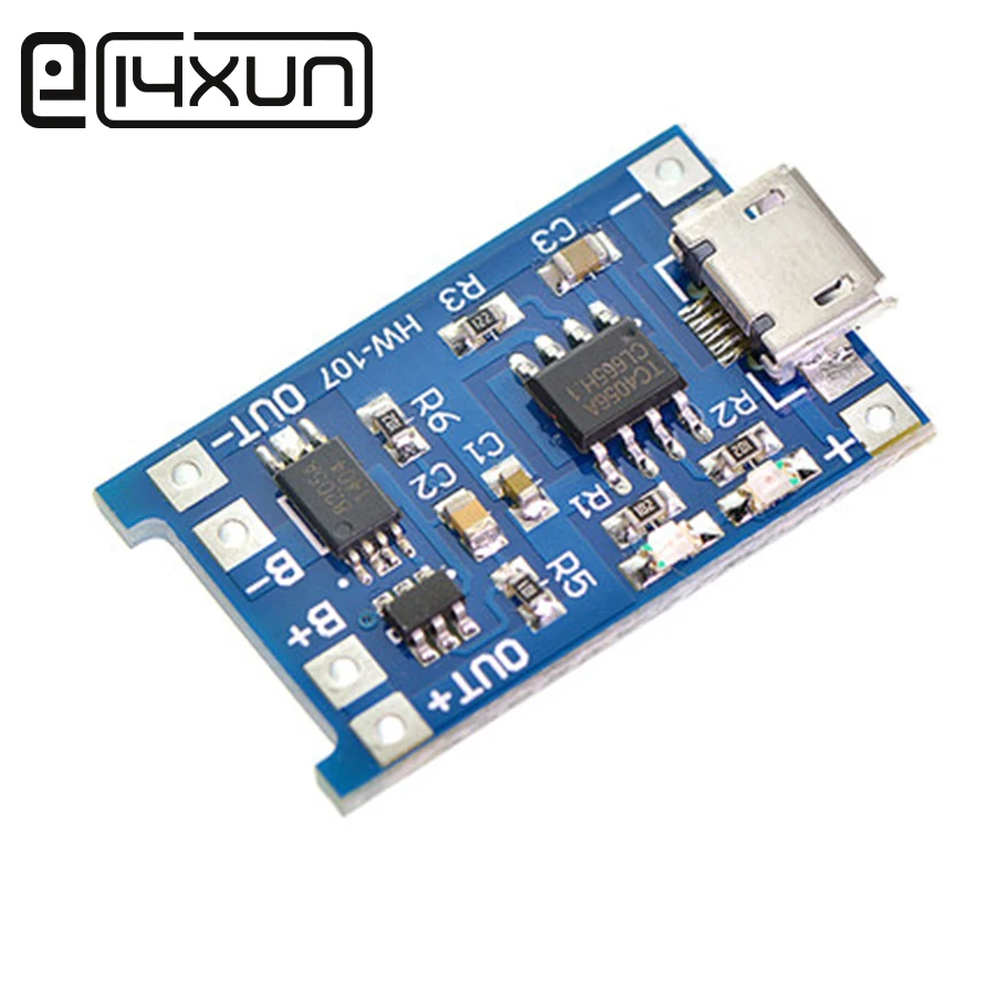 EClyxun Micro USB TP4056 charging source module board Connector 1A ...